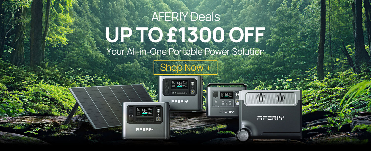 AFERIY UK: Portable Power Stations, Solar Generator Kits, Solar Panels
